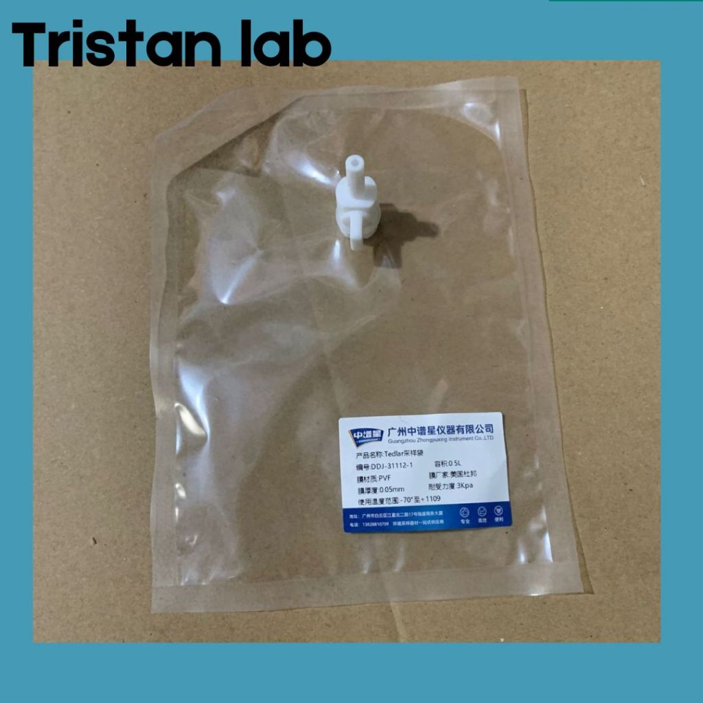 Jual Tedlar Bag 0,5 Liter / Gas Sampling Bags / Gas Sampling Bag 0,5 ...
