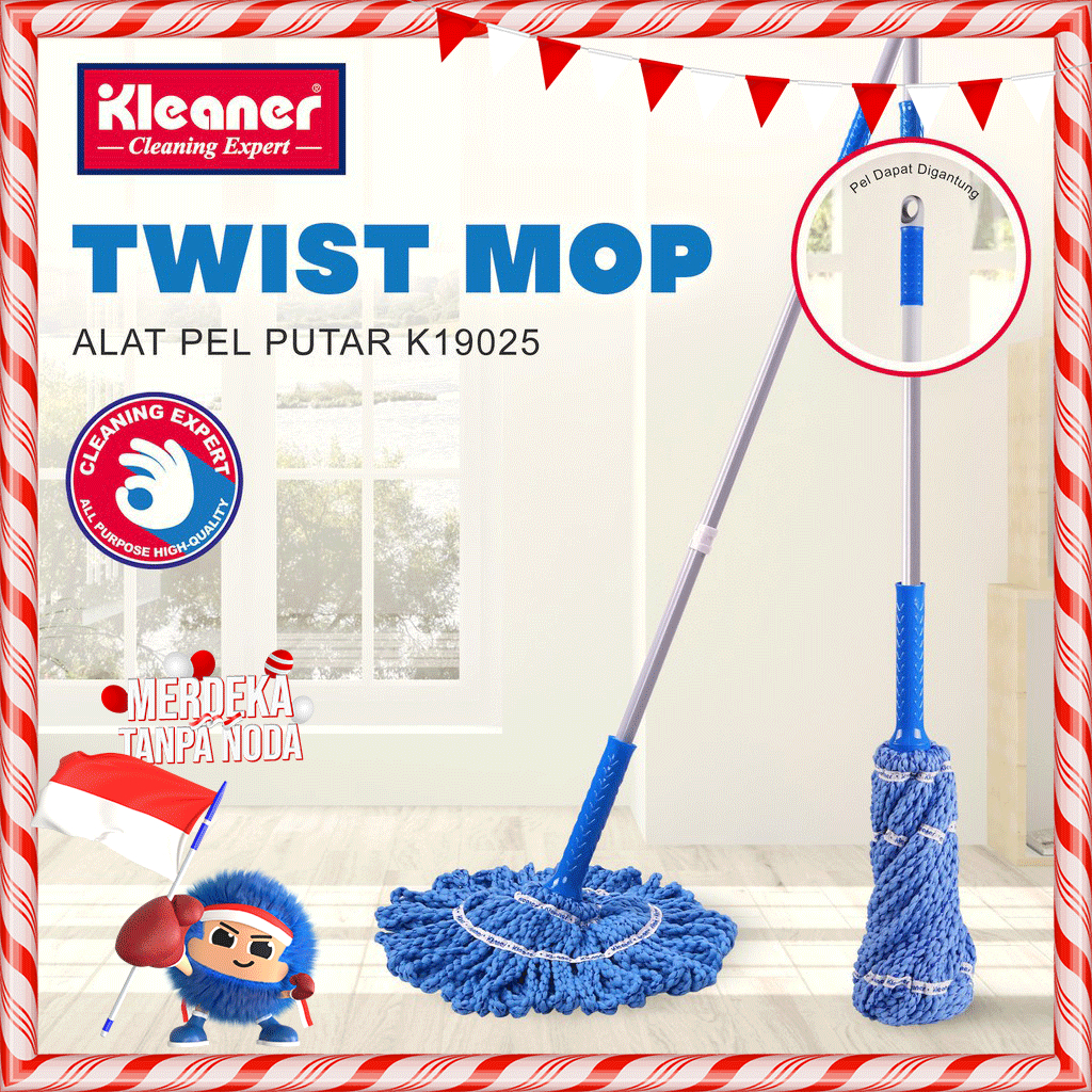 Jual Darizza Kleaner Alat Pel Putar 1 Pcs Bahan Microfiber Twist Mop ...