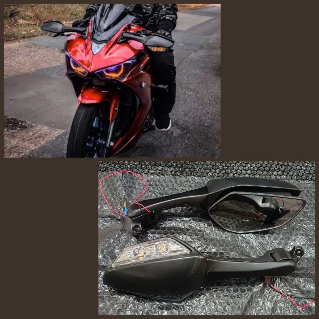 Jual Promo Spion ZX10 Plus Sein Kawasaki Universal R25 R15 CBR250RR ...