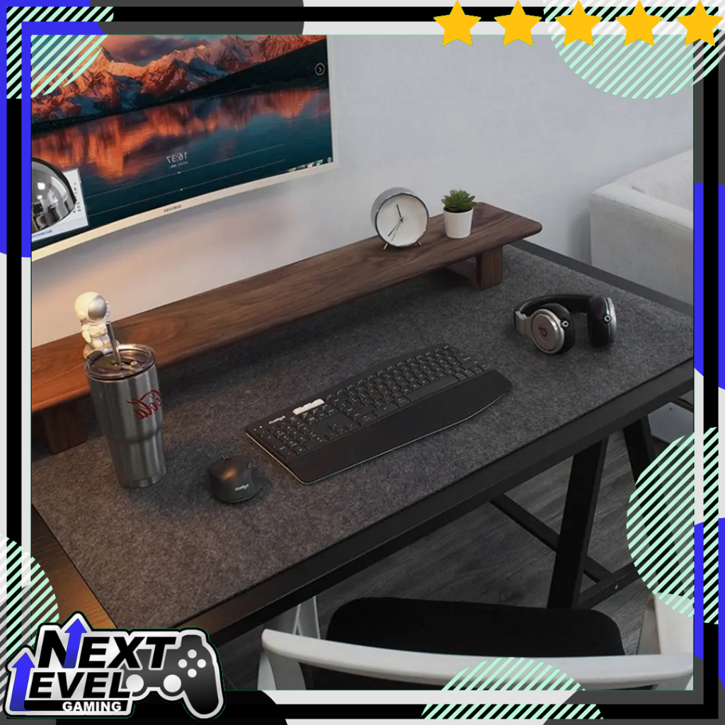 Jual Mouse Pad Jumbo Desk Mat Felt Anti Slip XL untuk Mouse dan ...