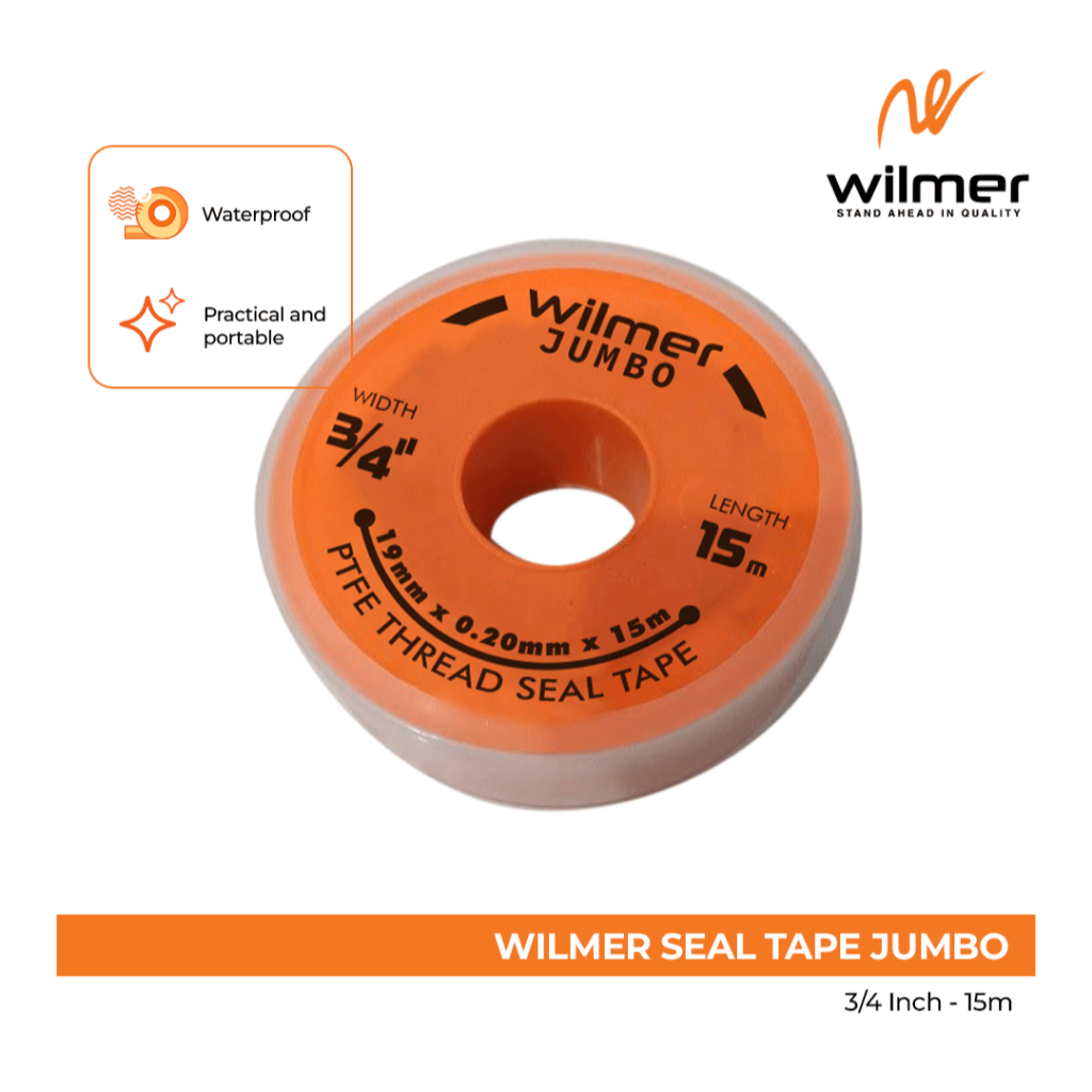 Jual WILMER Seal Tape JUMBO 3/4 inch - Seal Tape 15 Meter - Seal Tape ...