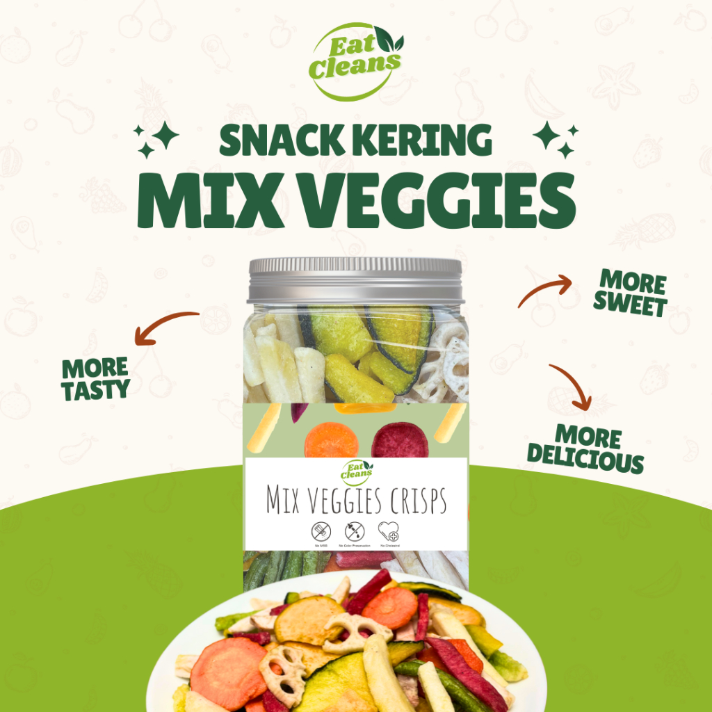 Jual HALAL Snack Mix Veggies Healthy Cemilan Snack Sayur Buah Kering ...