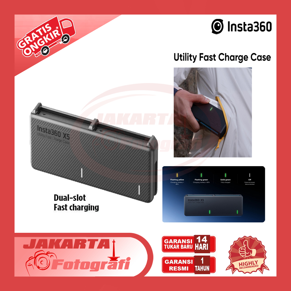 Jual Insta360 Utility Fast-Charge Case for X5 | Shopee Indonesia
