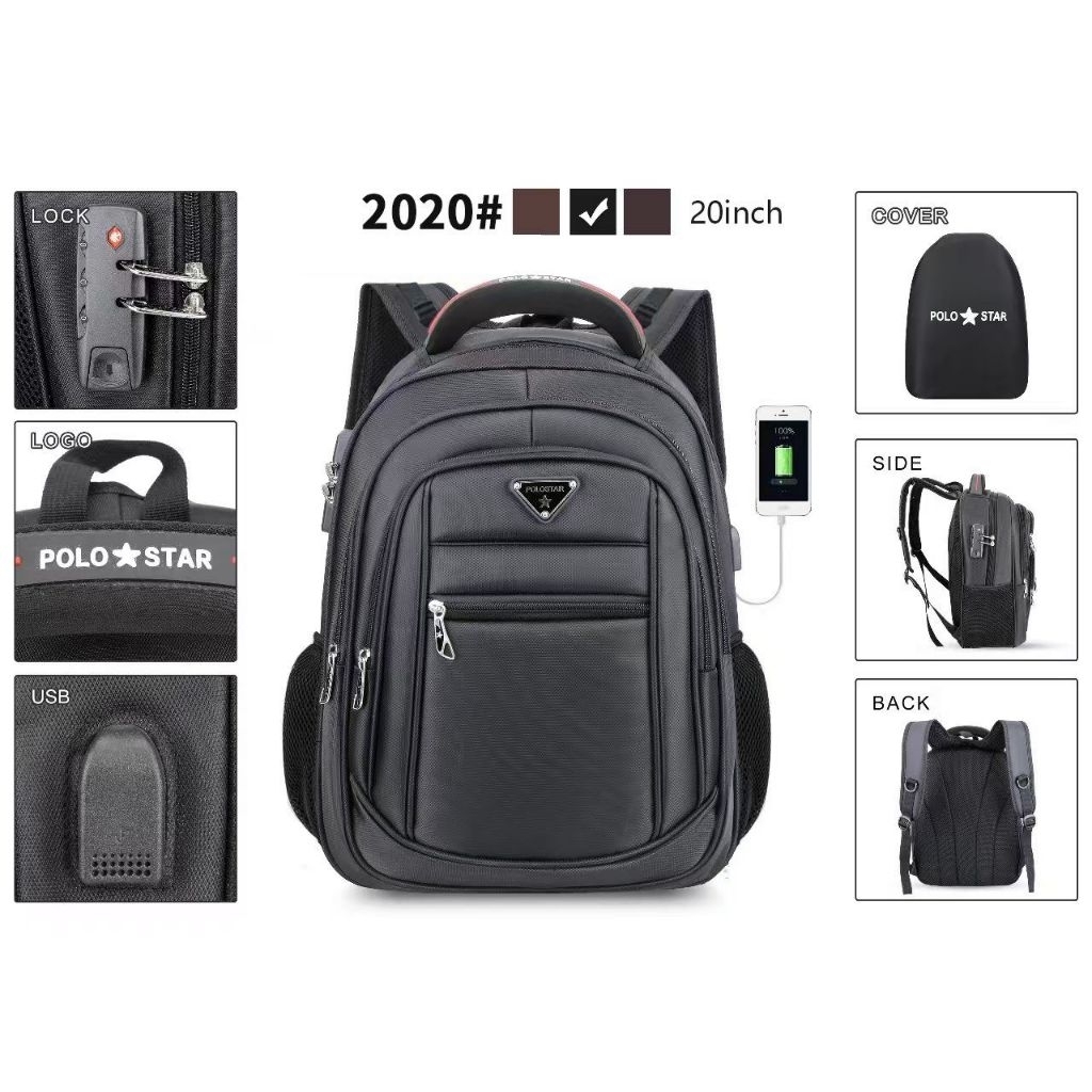 Jual Tas Ransel Polo Star Backpack Ukuran 20 inch 18 inch 16 inch ...
