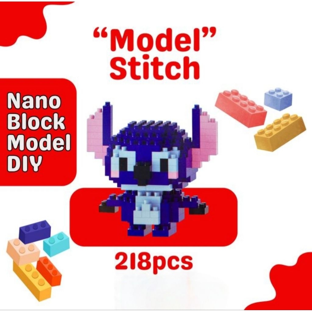 Jual SMY nano blocks karakter one piece, kartun, disney, pikachu dll 3D ...