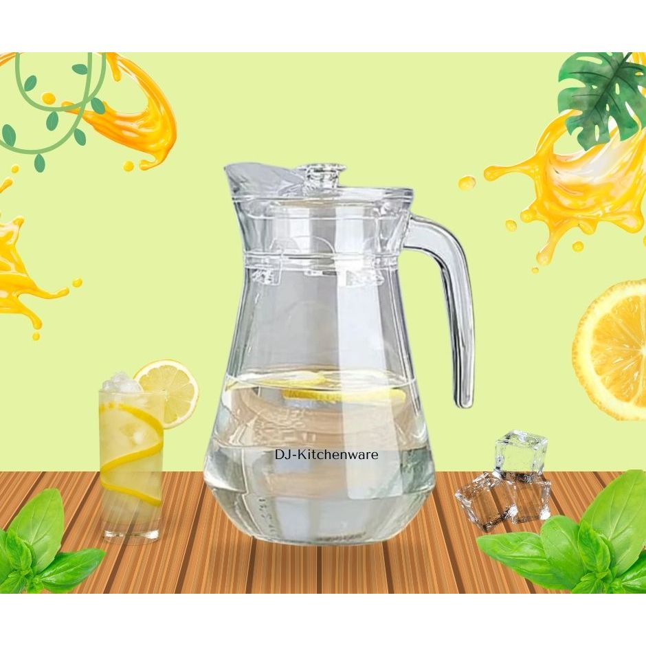 Jual Teko Kaca Pitcher Water Jug UK 1380ml Kedaung Tebal | Shopee Indonesia