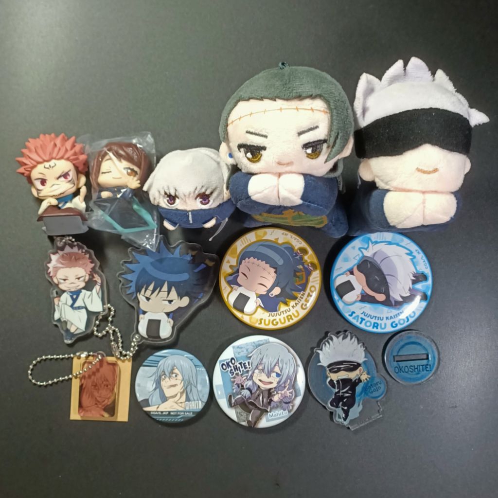 Jual [OFFICIAL] Jujutsu Kaisen JJK Plush Hugchara Badge Keychain ...