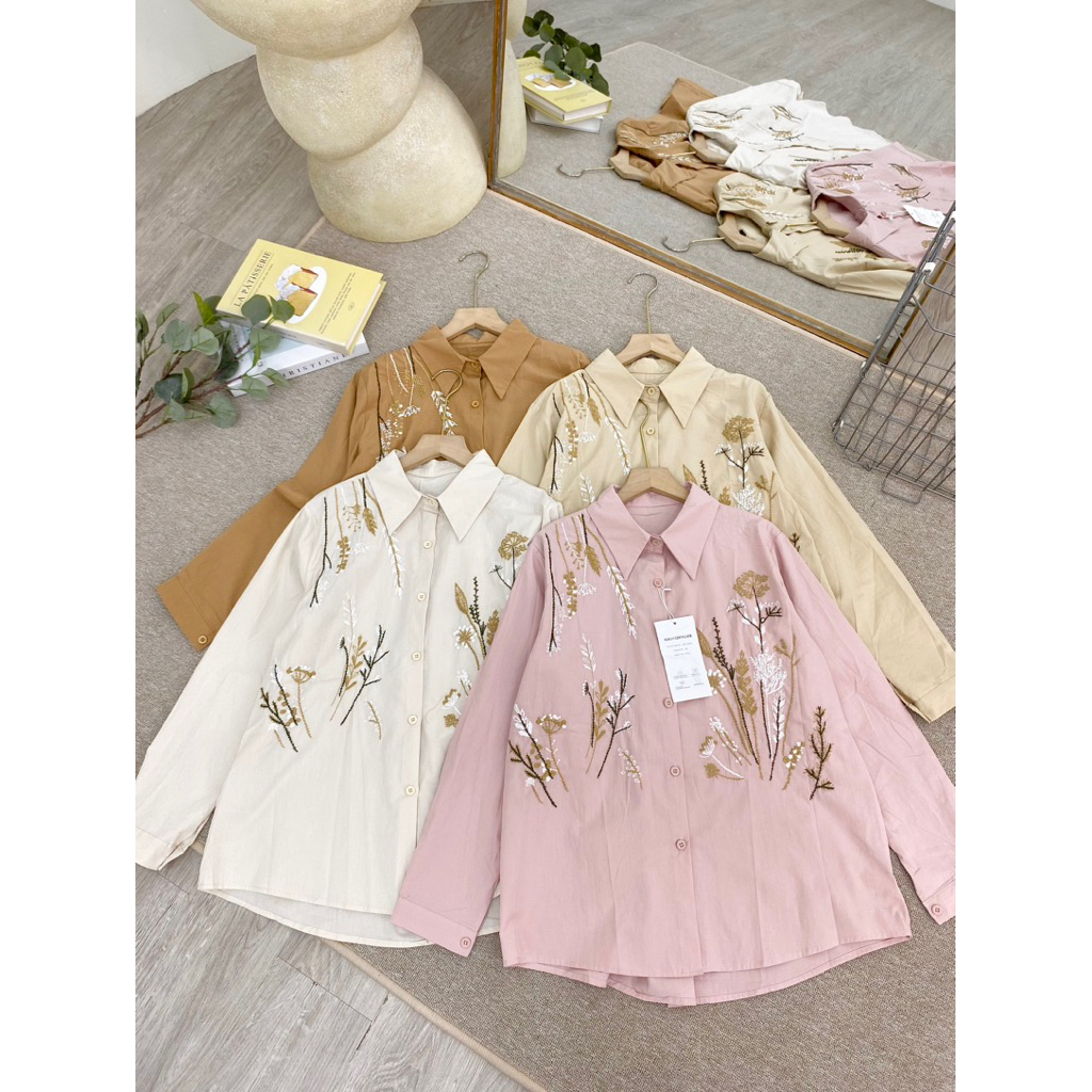 Jual JENNEA EMBRO SHIRT | Shopee Indonesia