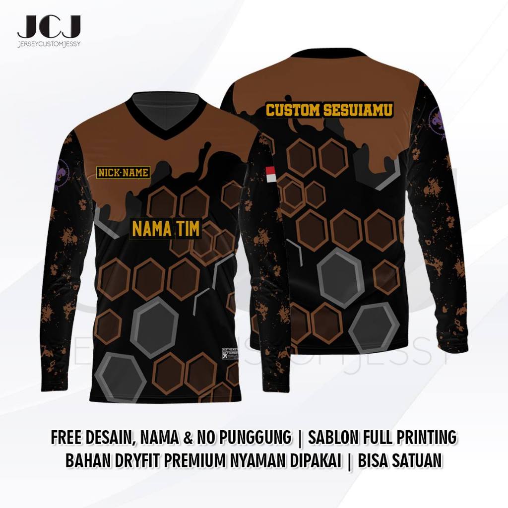Jual BAJU PRAMUKA CUSTOM NAMA DAN REGU TIM LENGAN PANJANG Full Printing ...