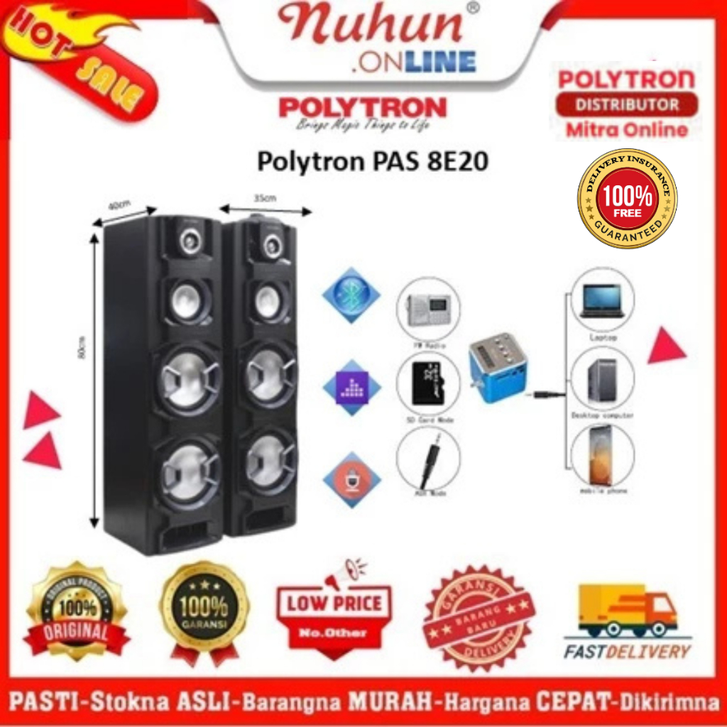 Jual Speaker Aktif Polytron Bluetooth PAS-8E20/M PAS-8E20 | Shopee Indonesia