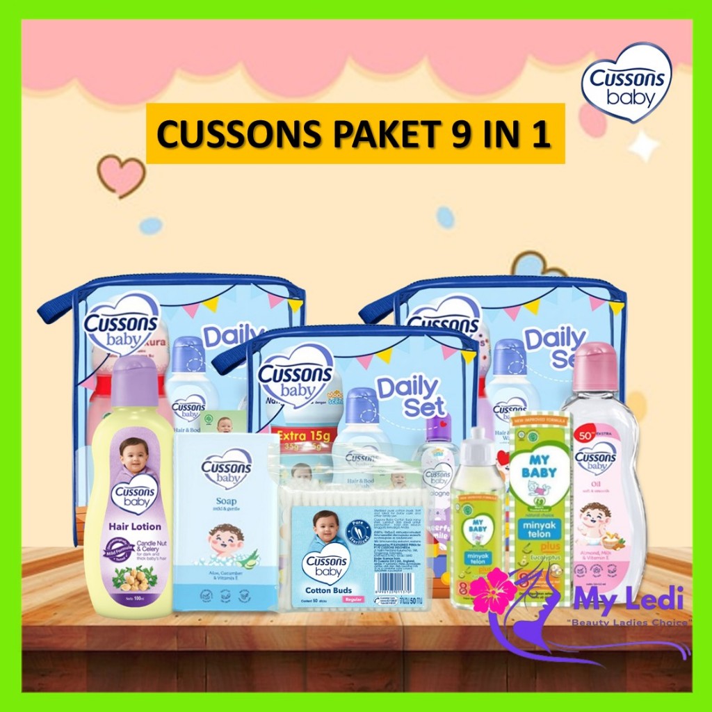 Jual Cussons Baby Gift Set 9 In 1 | Paket Hemat Perlengkapan Bayi ...