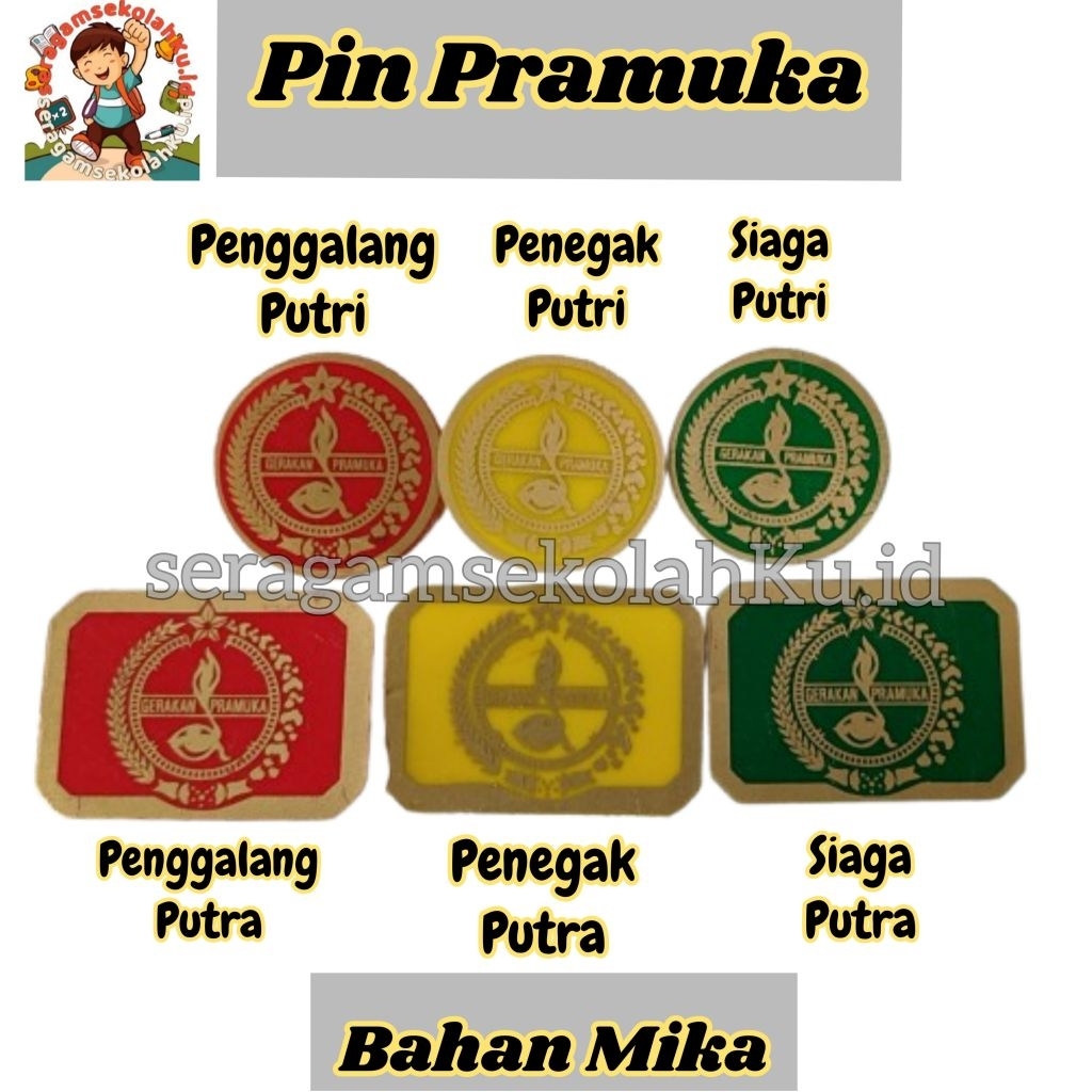 Jual Pin Topi Pramuka Logo Tanda Penggalang Siaga Penegak Gerakan ...