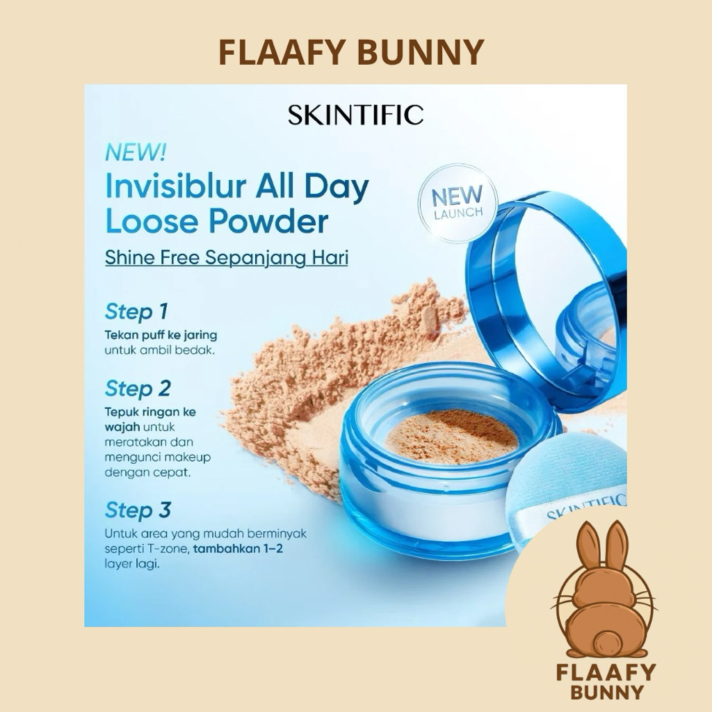 Jual SKINTIFIC - Invisiblur All Day Loose Powder | Blur Loose Powder ...
