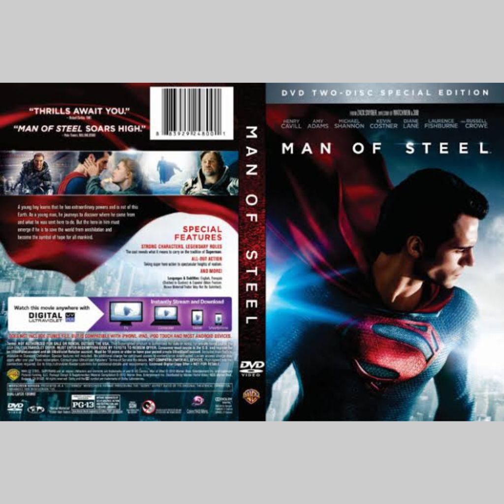 Jual Kaset Film MAN OF STEEL (2013) | Shopee Indonesia