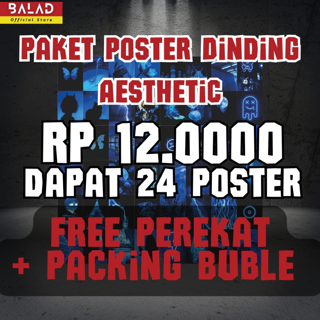 Jual Poster Dinding Aesthetic Isi 24 Poster A6 ( 11 X 16 CM ) | Poster ...