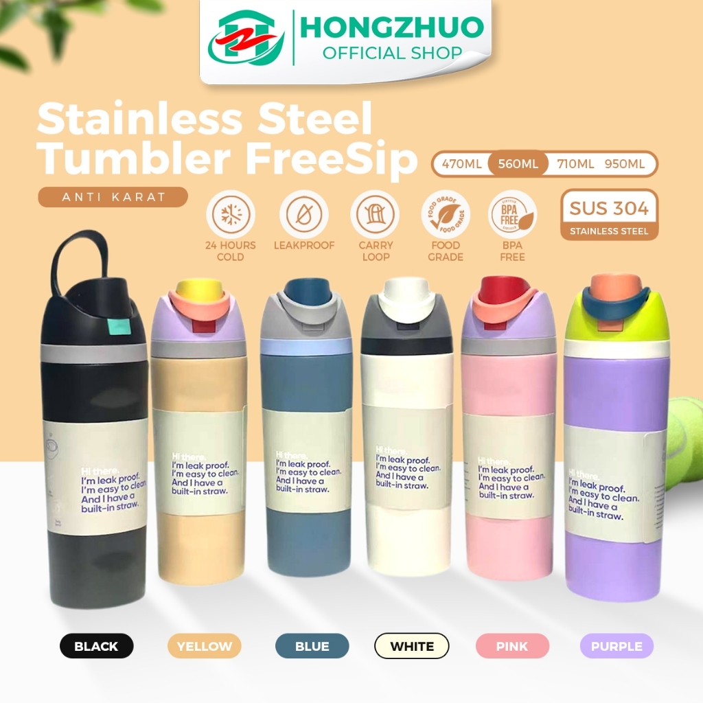 Jual Hongzhuo Botol Minum Bottle Tumbler Stainless Steel Tahan Panas Dingin | Shopee Indonesia
