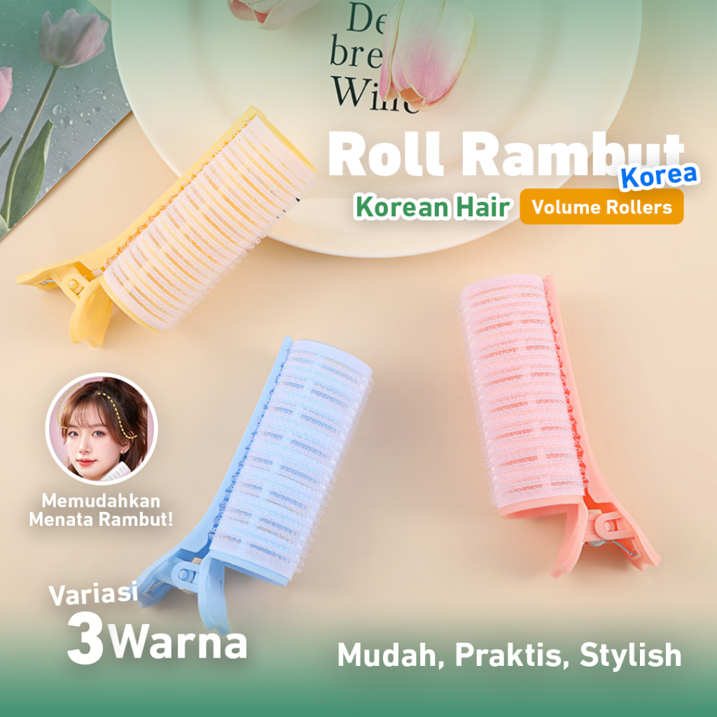 Jual Roll Rambut Jepit Ala Korea / Jepit Roll Styling Rambut / Jepit ...