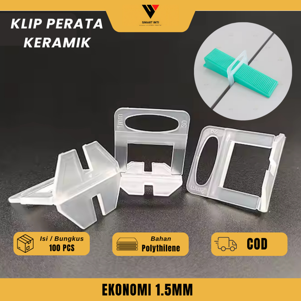 Jual Clip Klip Alat Perata Jarak Nat 1.5mm Pasang Keramik Granit Lantai ...