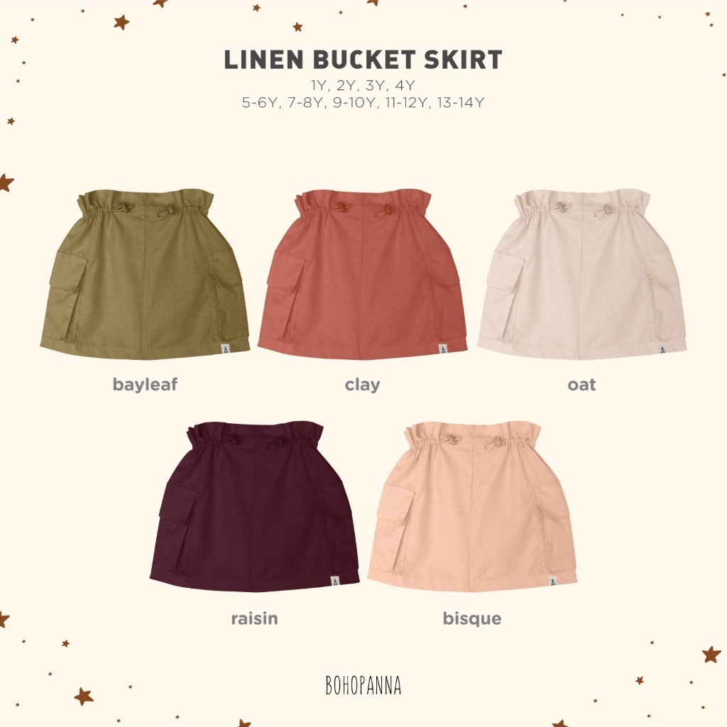 Jual Bohopanna Linen Bucket Skirt | Shopee Indonesia