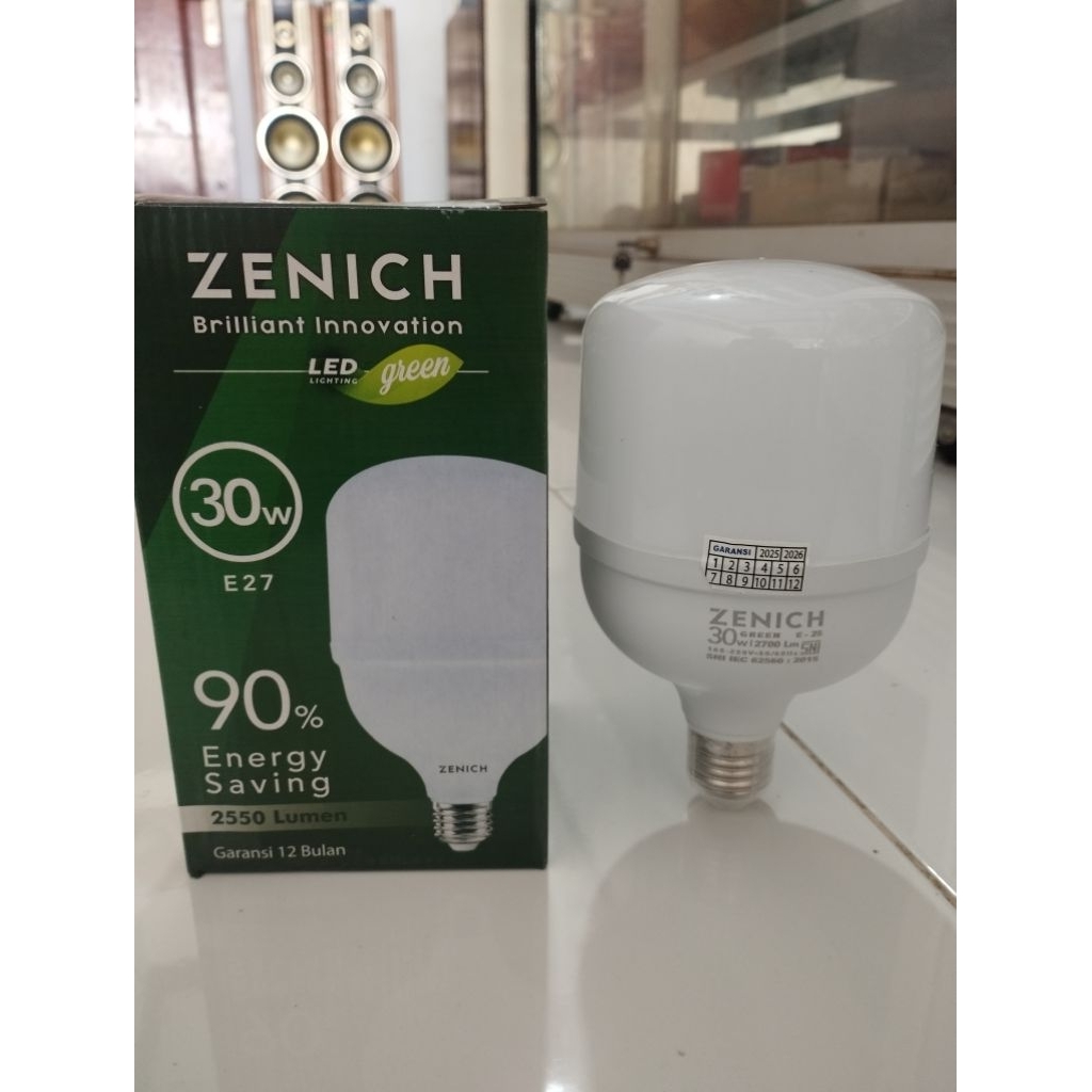 Jual LAMPU LED ZENICH TABUNG 30 WATT NYALA TERANG GARANSI 12 BULAN ...
