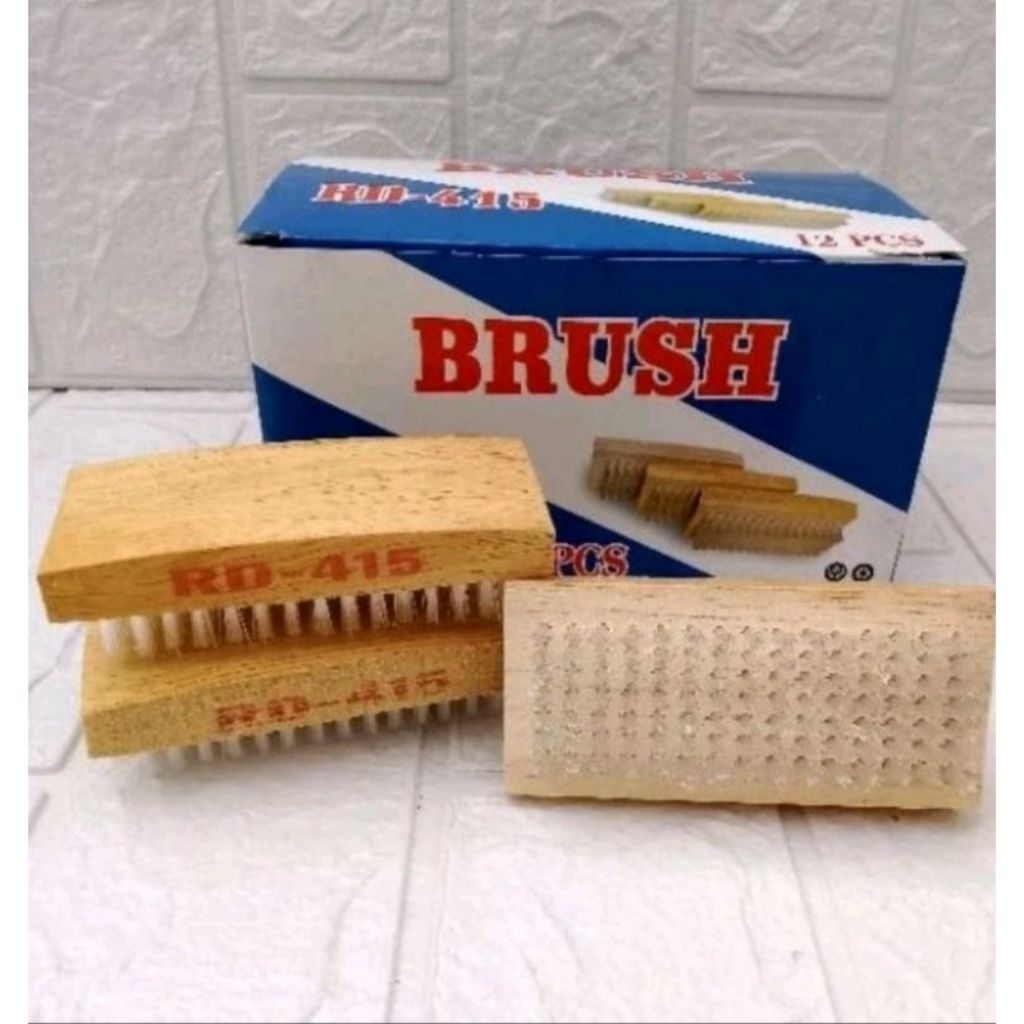 Jual ( 1 box isi 12 pcs ) Sikat Cuci Kayu Murah / Sikat Cuci Serbaguna ...