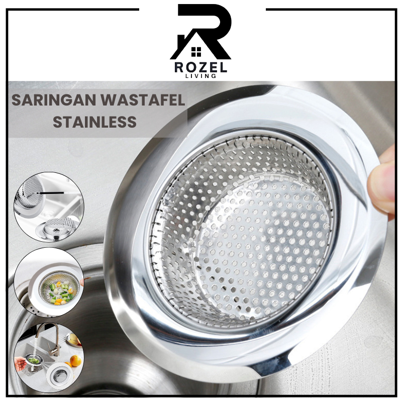 Jual ROZEL Saringan Wastafel Cuci Piring Sink Lubang Air / Penyaring ...