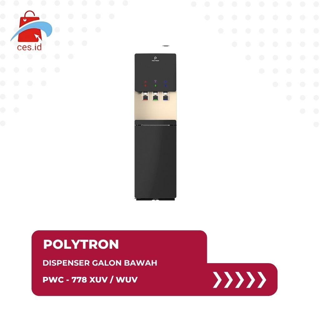 Jual Polytron Dispenser Galon Bawah PWC 778XUV / 778WUV Hydra dengan UV Light | Shopee Indonesia
