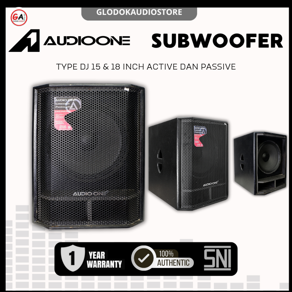 Jual Subwoofer Super Bass DJ 115 & 118 Aktif Pasif AUDIO ONE 15 & 18 inch Aktif Orginal ...