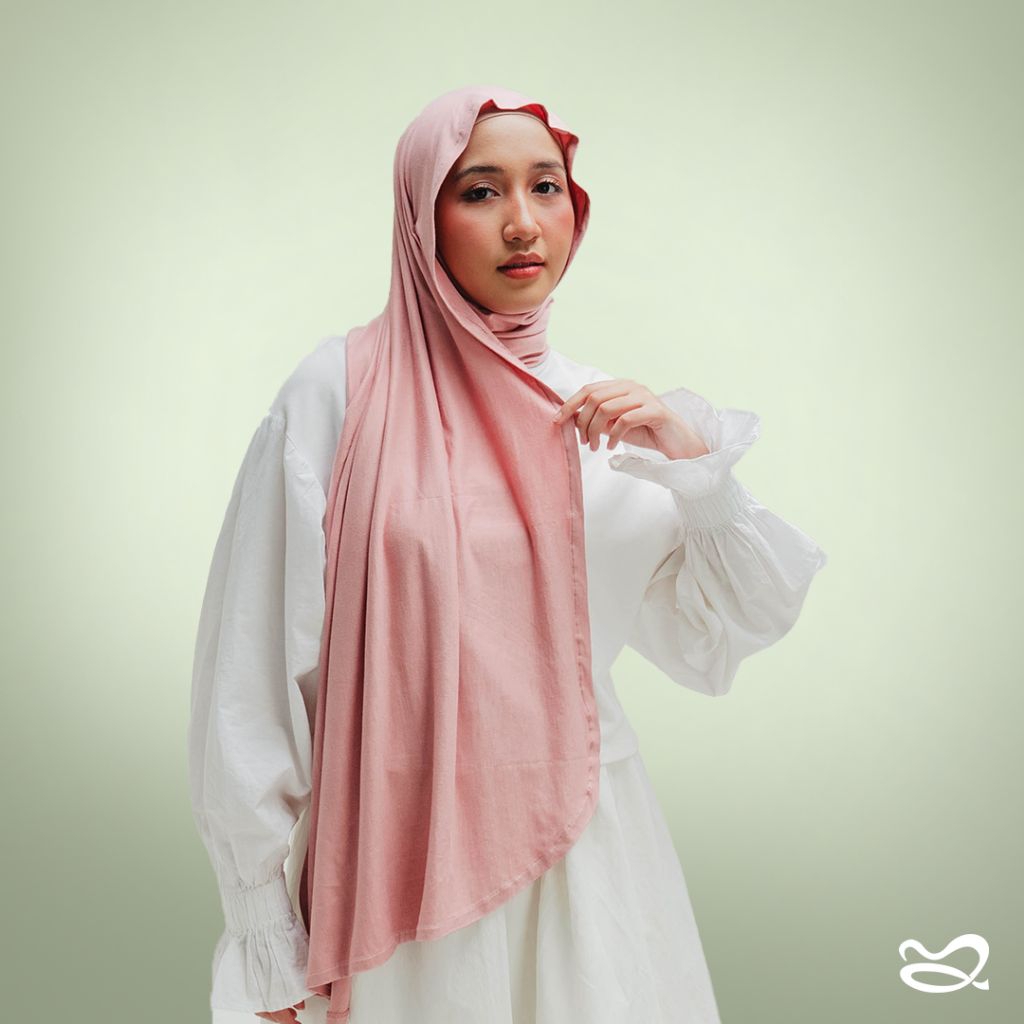 Jual Hijab Pashmina Oval | Rayon Spandex Premium | Light Dusty | Shopee ...