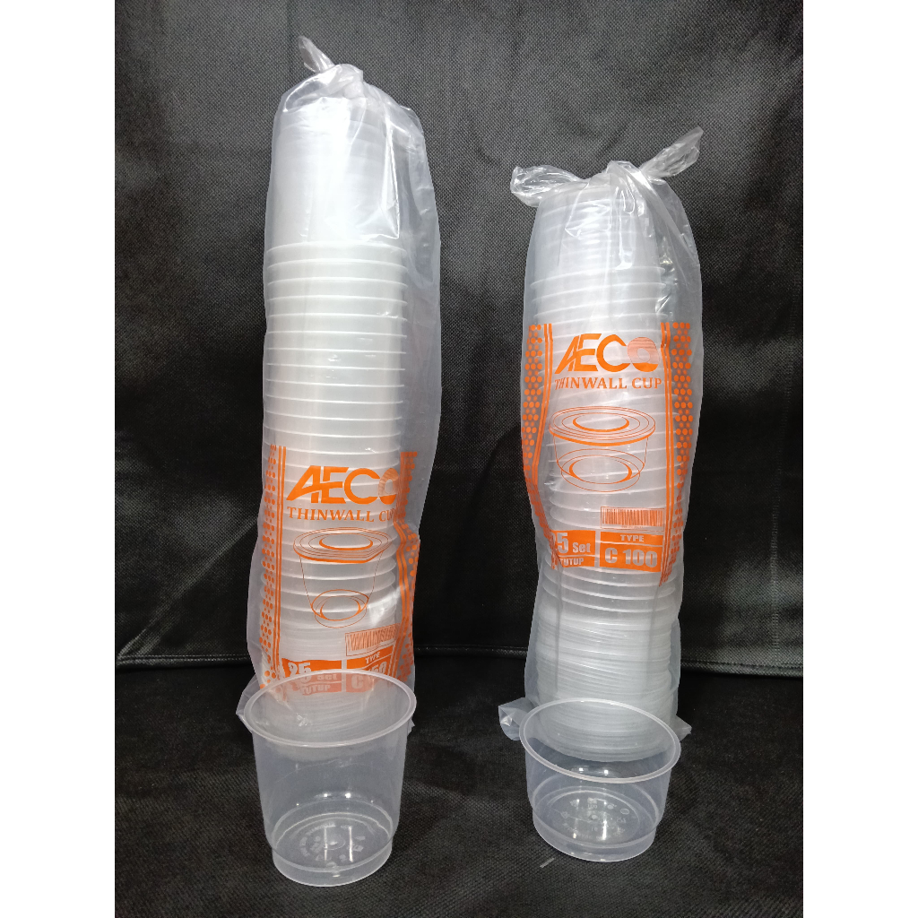 Jual 1 PAK - Thinwall Cup // Cup Pudding uk 100ml & 150ml (isi 25set ...