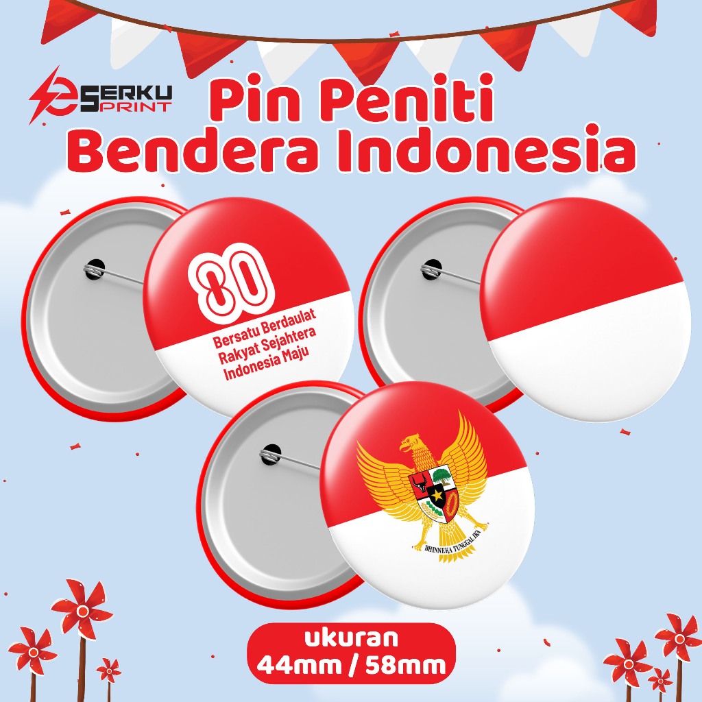 Jual Pin Merah Putih Pin Indonesia Pin HUT RI | Shopee Indonesia