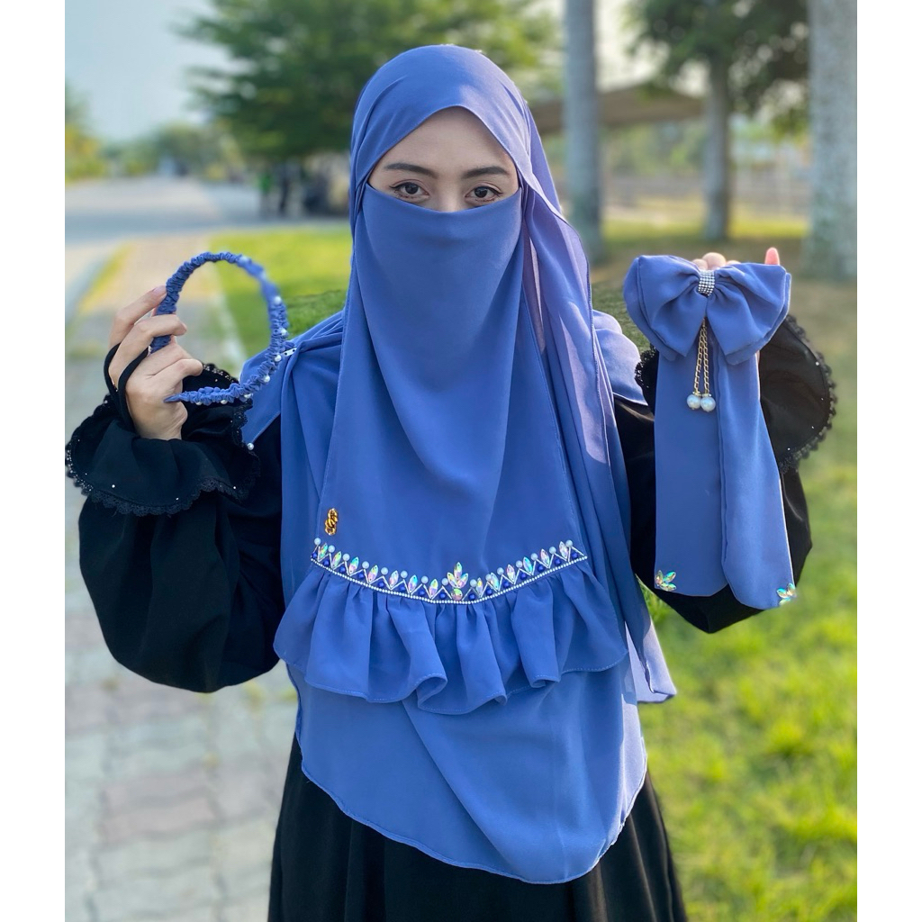 Jual [COD]pasminah set cadar remple bambu pita bando by syahshel ...
