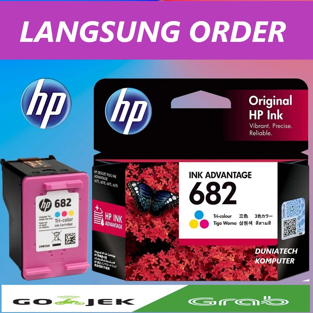 Jual TINTA HP 682 WARNA Tri-color Original | Shopee Indonesia