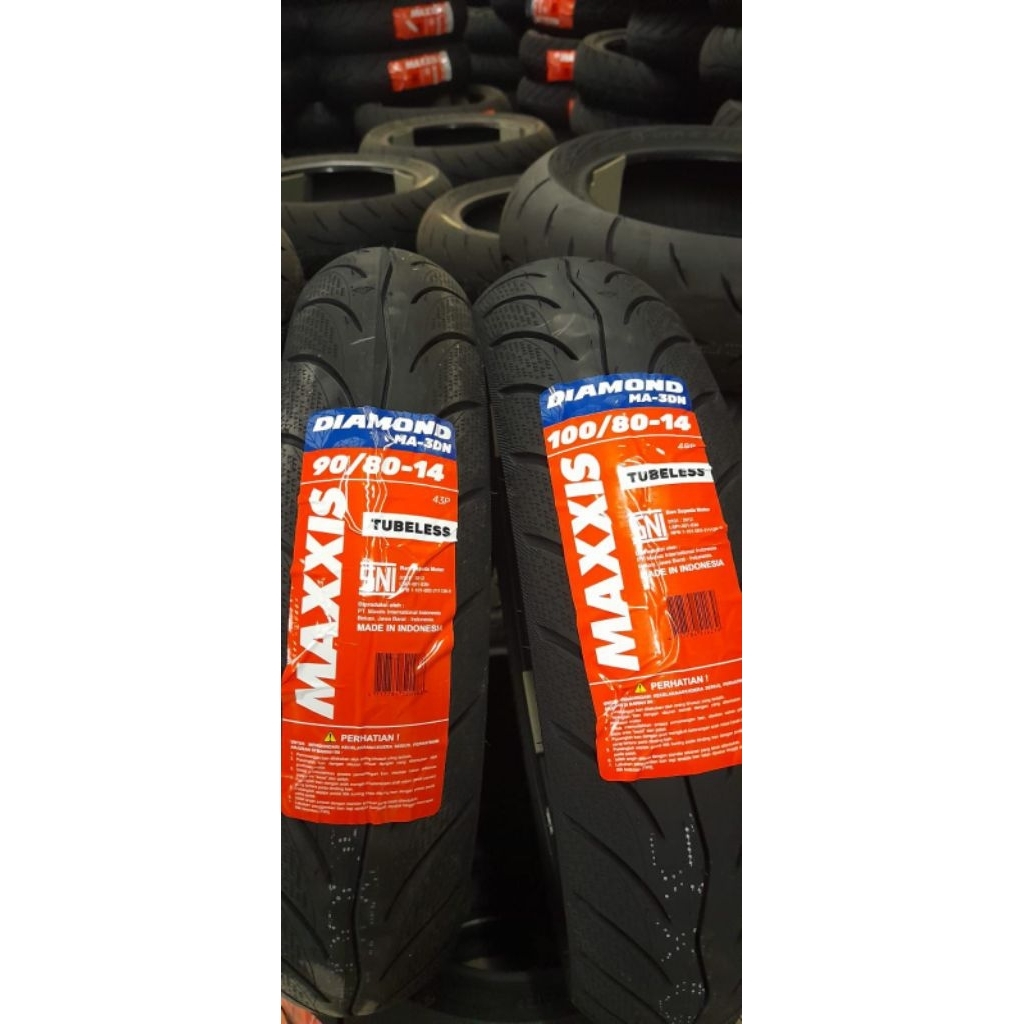 Jual MAXXIS 90/80-14 & 100/80-14 TUBELESS | Shopee Indonesia