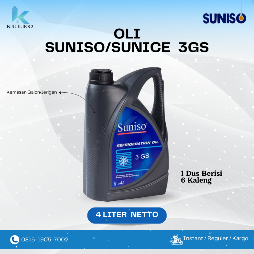 Jual OLI SUNISO 3GS GALON / Oli suniso 3gs Kemasan Galon | Shopee Indonesia