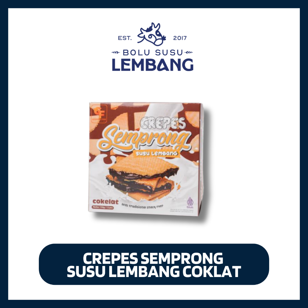 Jual Crepes Semprong Susu Lembang Coklat | Shopee Indonesia