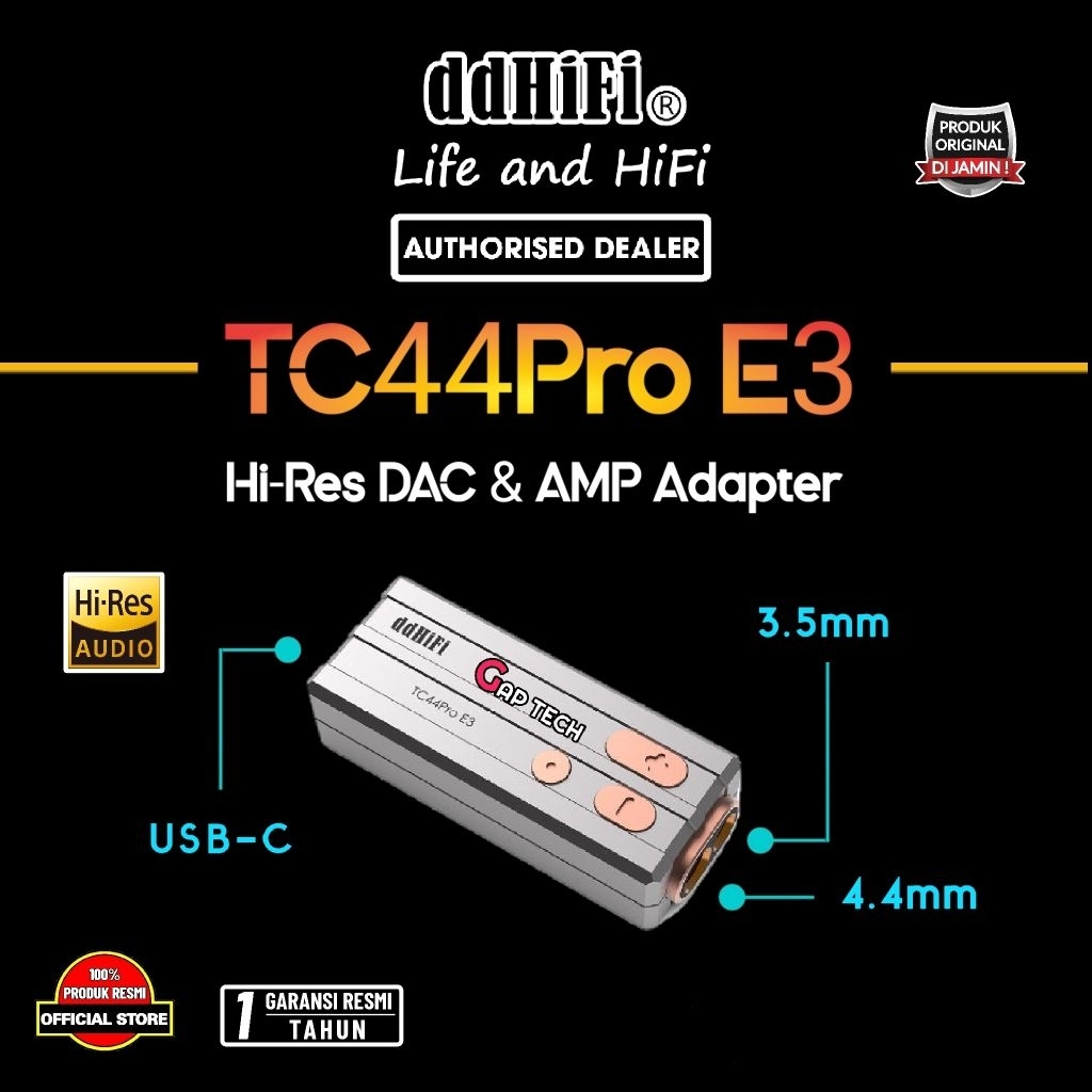 Jual DDHIFI TC44Pro / TC44 Pro / TC 44 Pro E3 / E 3 / Eye 3 The 3rd-Gen ...