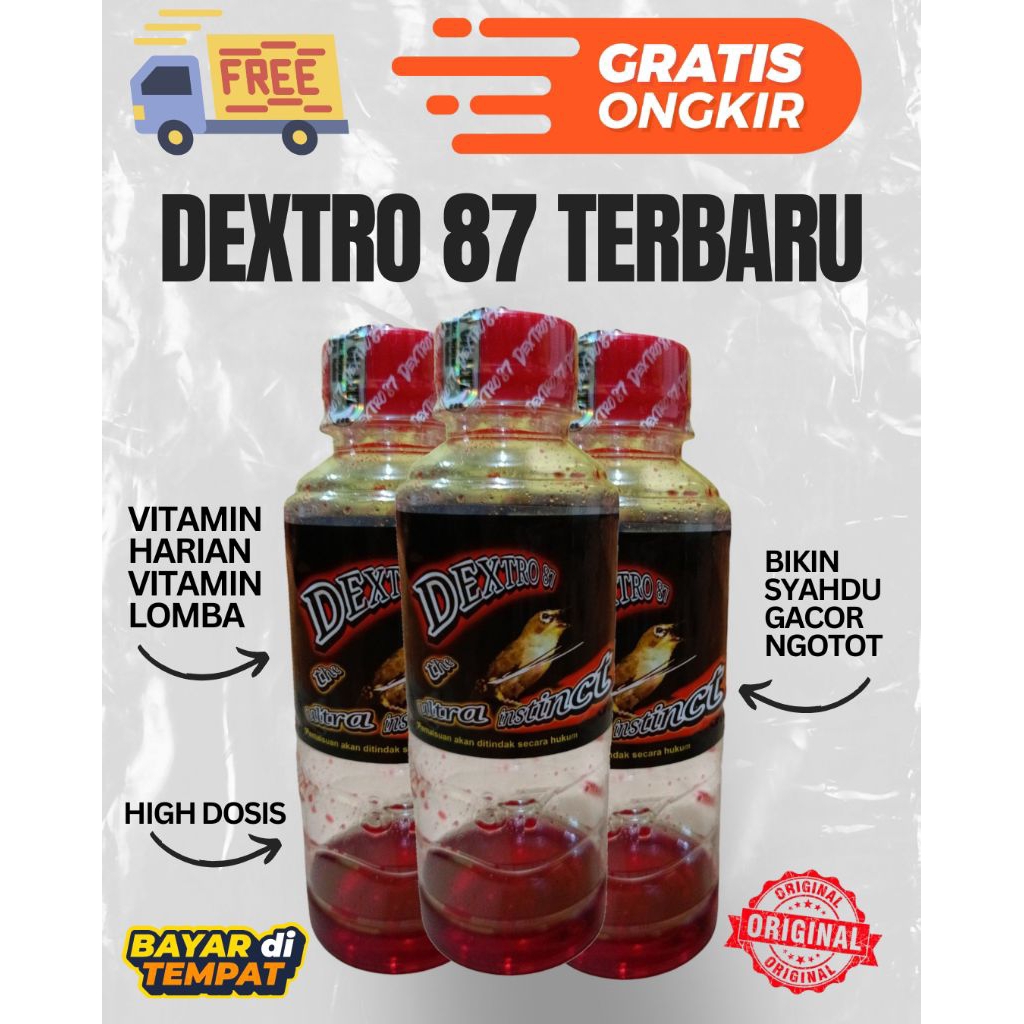Jual Dextro 87 Original Produk Om Acuz Kemasan Baru | Shopee Indonesia