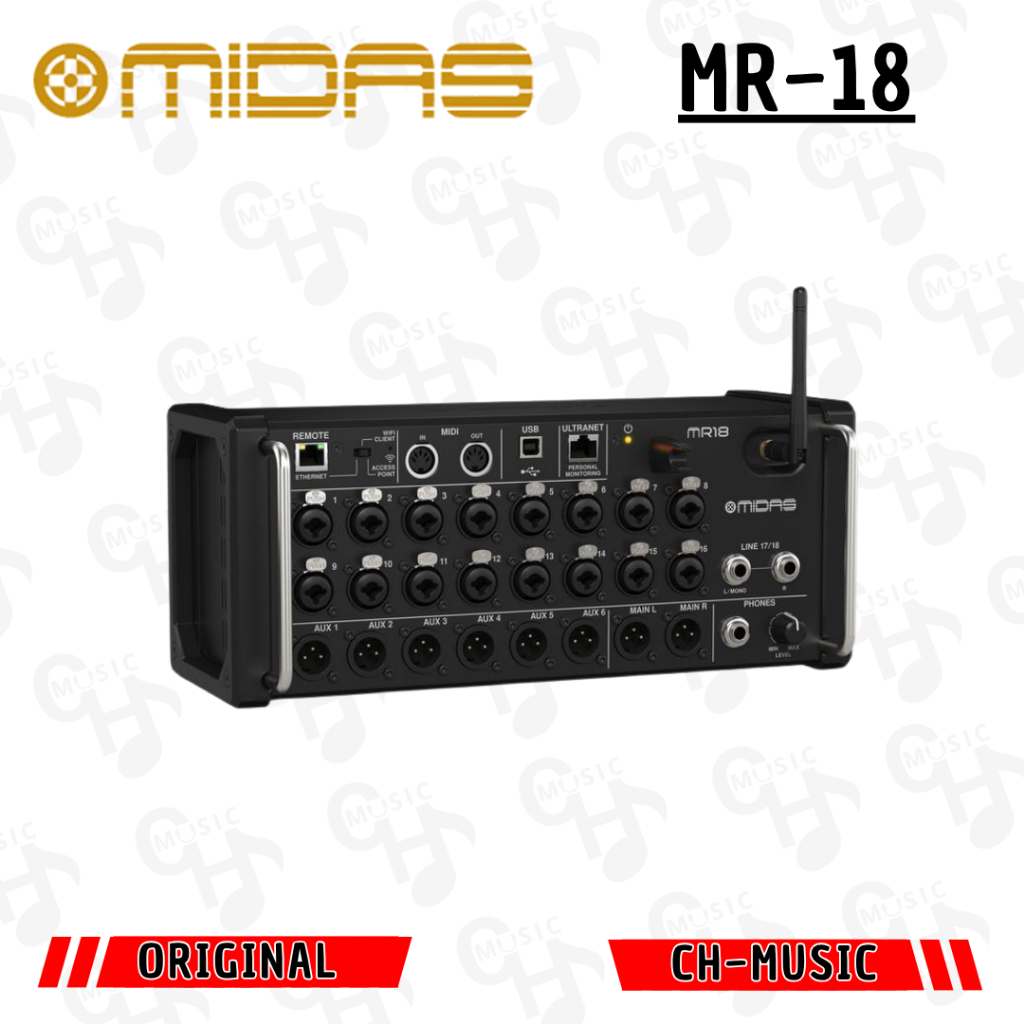 Jual Midas MR18 Digital Mixer Rackmount MR 18 18-Channel Original ...