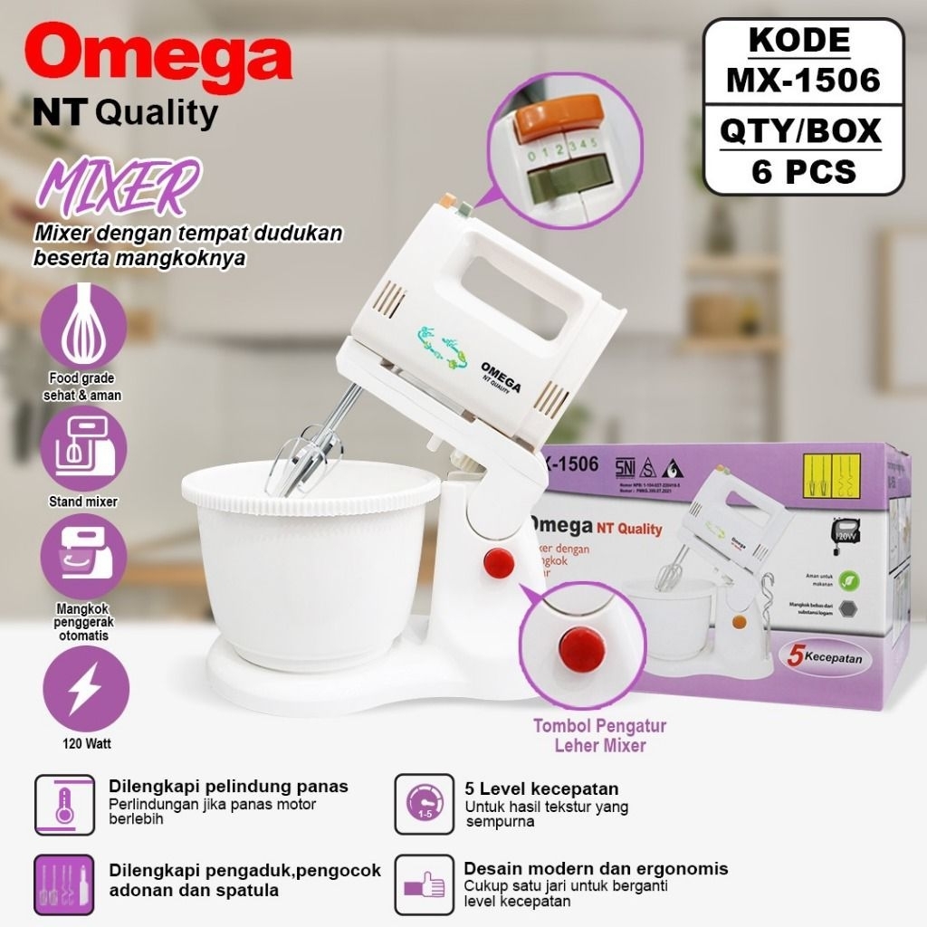 Jual Stand Mixer Omicko/Omega National Quality 2 Liter / Pengocok Telur ...