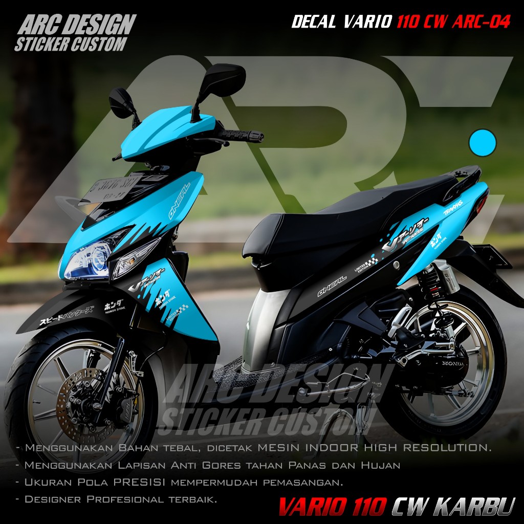 Jual (COD PROMO) TERBARU Decal Sticker Skotlet Variasi Full Body Honda ...