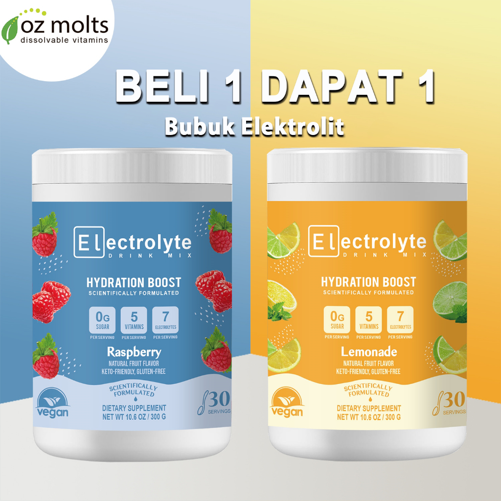 Jual Ozmolts Electrolytes Powder for Hydration Keto Suplemen for Women ...