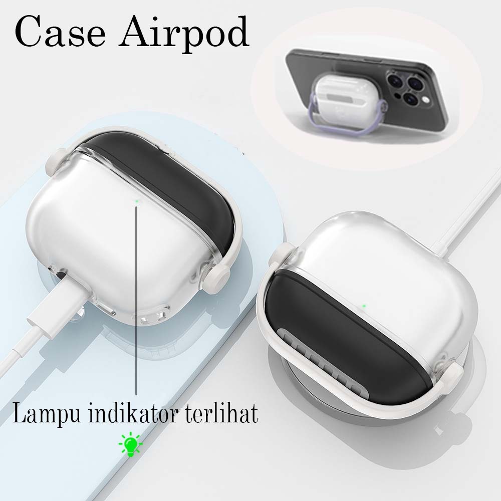 Jual Case PELINDUNG airpod premium free hook cover case airpod lucu gen ...