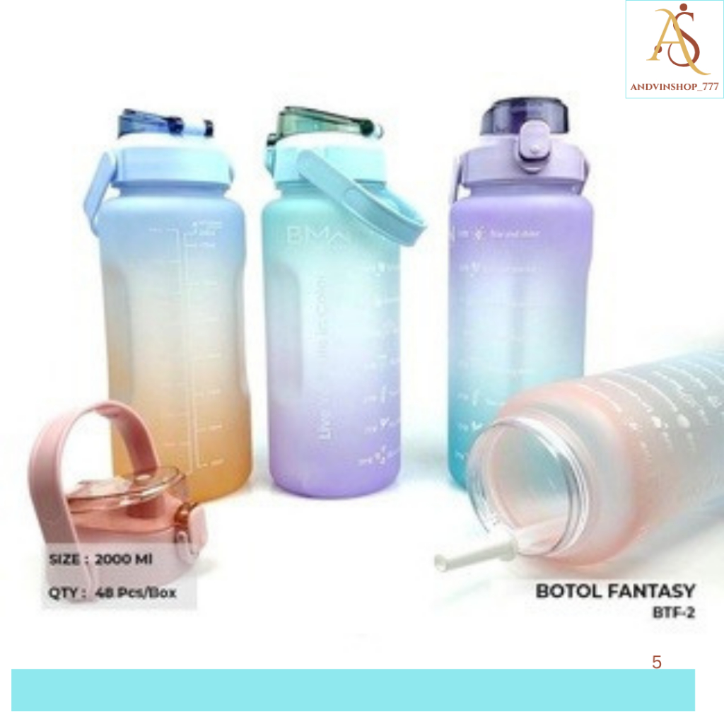 Jual AS - Botol Minum Gradasi Rainbow Botol Pelangi Botol Motivasi ...