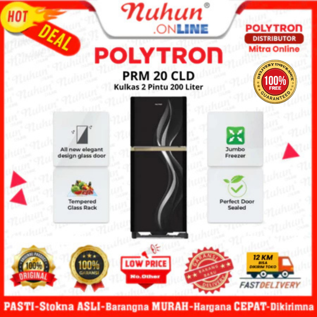 Jual Polytron Kulkas 2 Pintu PRM 20 CLD 200 Liter | Shopee Indonesia