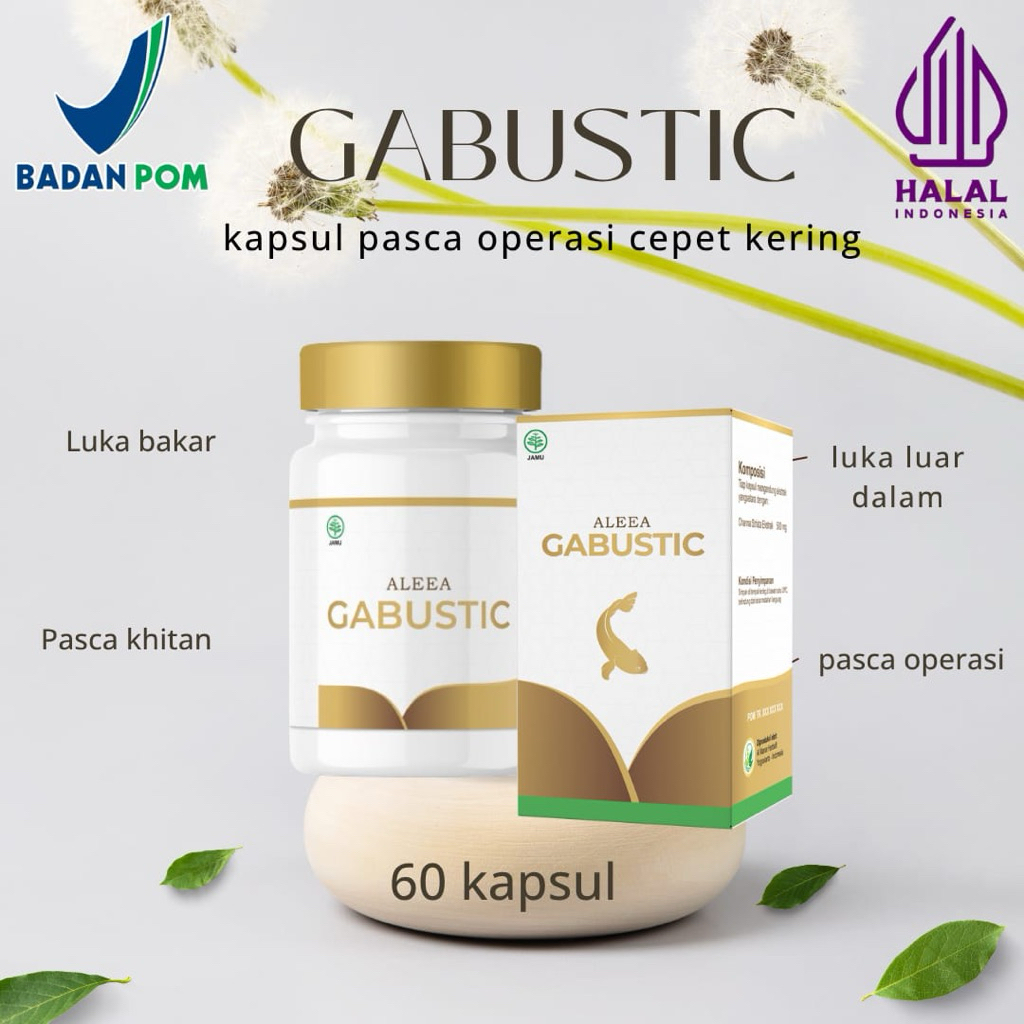 Jual kapsul ikan gabus Gabustic herbal untuk pemulihan luka pasca ...
