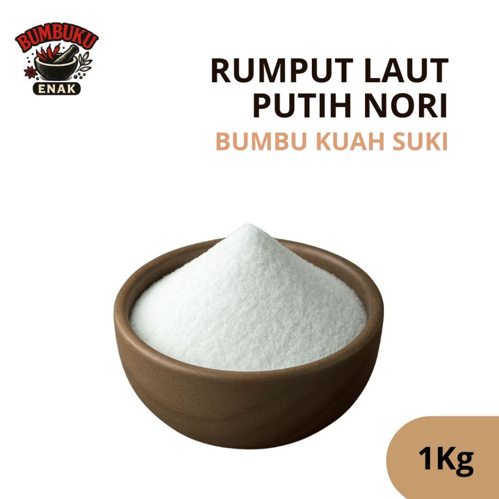Jual Bumbu Kuah Suki Rasa Rumput Laut Putih Nori 1Kg – Kuah Gurih Segar ...