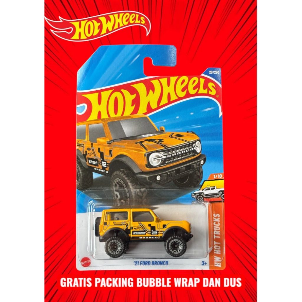 Jual Hot Wheels 21 Ford Bronco Kuning Lot E 2025 | Shopee Indonesia