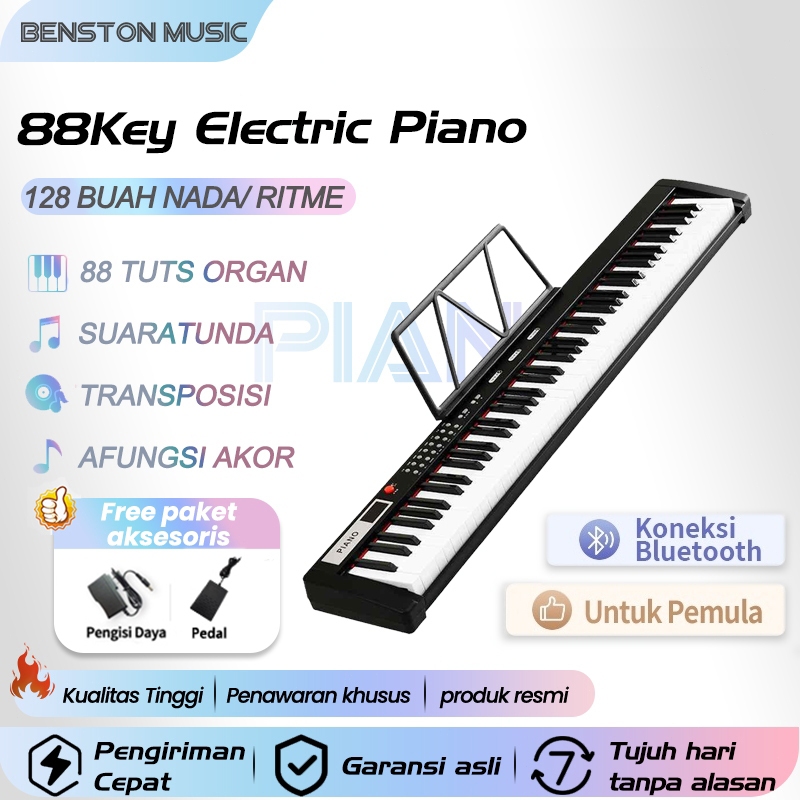 Jual Benston Music- Keyboard Elektrik 88 Tuts Portabel Untuk Pemula ...