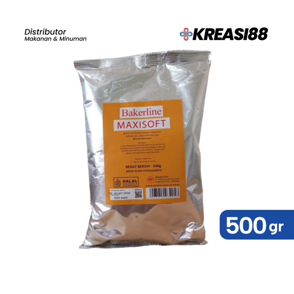 Jual BAKERLINE MAXI SOFT BREAD IMPROVER 500 GR - Pengembang & Pelembut ...